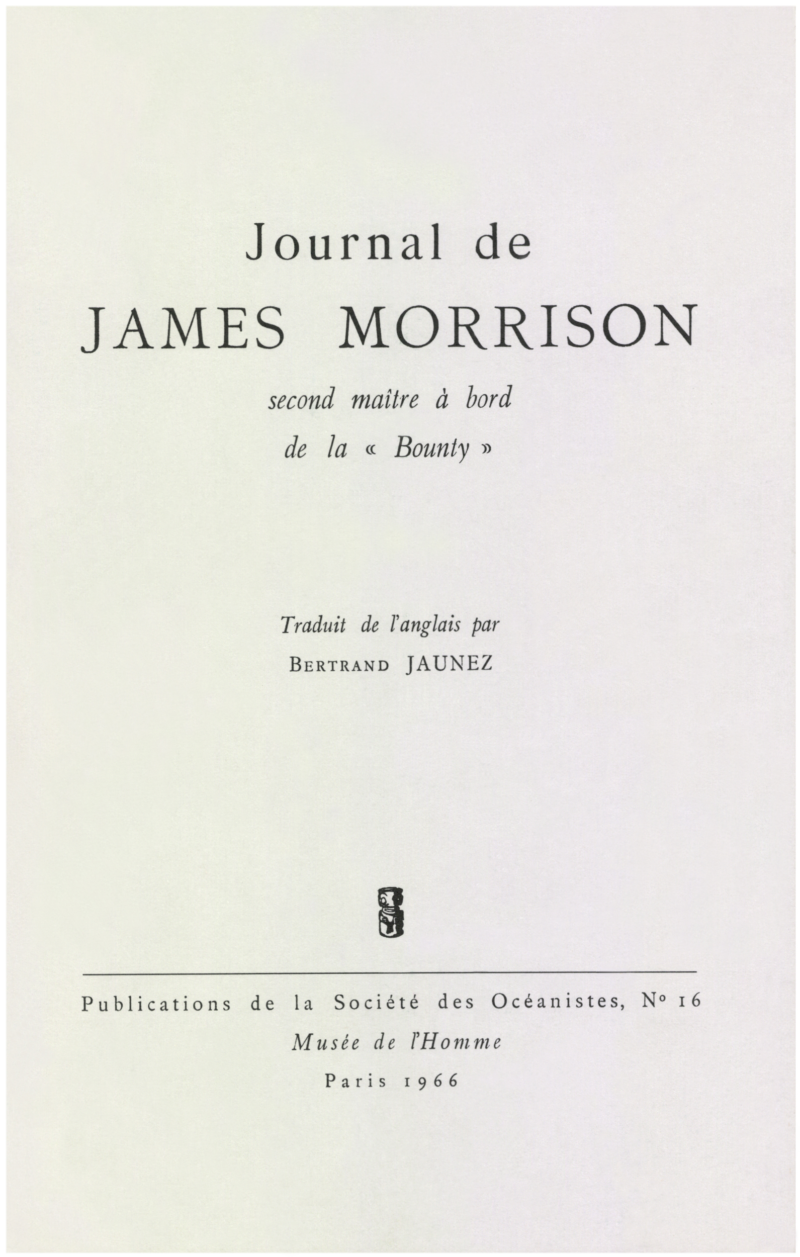 Ebook Journal de James Morrison, second maître à bord de la « Bounty ...