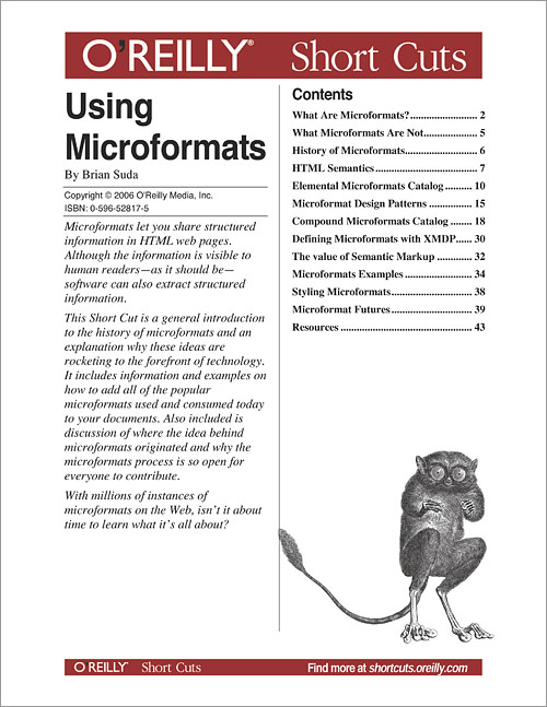 Ebook Using Microformats by Brian Suda - 7Switch